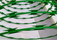 China Custom Green Powder Coated Razor Wire Mesh BTO-22 For Razor Welded Fencing for sale