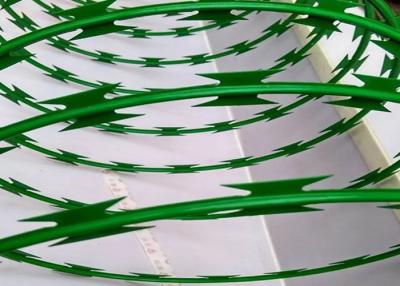 China Custom Green Powder Coated Razor Wire Mesh BTO-22 For Razor Welded Fencing for sale