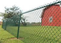 China Low Carbon Wire Pvc Coated Chain Link Mesh Use As Guardrail 6 M Long 3.8m High for sale