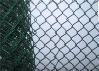 China Green Color Vinyl Coated Chain Link Fence For Garden All Opening Size for sale