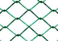 China Green Color Vinyl Coated Chain Link Fence For Garden All Opening Size for sale