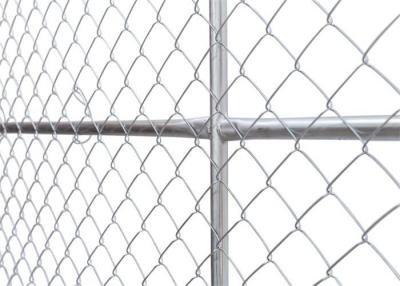 China Zinc Coated Chain Link Fence Diamond Rhombus Type On Playground Long - Life for sale