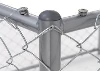 China Zinc Coated Chain Link Fence Diamond Rhombus Type On Playground Long - Life for sale