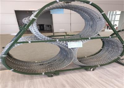 China Military And Police Mobile Security Barrier , Razor Wire Barriers Of Stainless Steel for sale