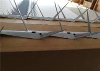 China White Color Wall Security Spikes Small Size 6cm Sharp Metal Razor Spikes for sale
