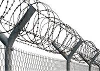 China High Tensile Razor Type Concertina Barbed Wire Galvanized Fencing Lines for sale