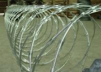China Galvanized Concertina Cross CBT 65 Razor Wire For Military Razor Wire Fence for sale