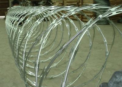 China Galvanized Concertina Cross CBT 65 Razor Wire For Military Razor Wire Fence for sale