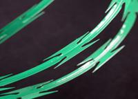 China PVC Coated Concertina Razor Wire CBT -65 Razor Ribbon Fencing 5-25kg Weight for sale