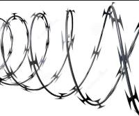 China Fence CBT65 Razor Concertina Barbed Wire For United Kingdom Of 304 Stainless Steel for sale