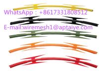 China Professional Colored Barbed Tape PVC Razor Barbed Tape Top On Wall CBT -65 for sale
