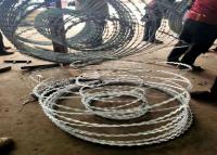 China Double Coil Military BTO 22 Mobile Security Barrier Concertina Razor Wire Galvanized for sale