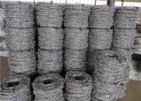 China Price Meter Security Barbed Wire In Egypt Zinc Coated 15kg / Coil Weight for sale