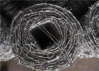 China Price Meter Security Barbed Wire In Egypt Zinc Coated 15kg / Coil Weight for sale