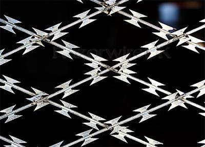 China Straight Line Welded Razor Wire Mesh Fencing Types Welded Razor Panels for sale