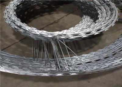 China BTO -30 Double Concertina Razor Barbed Wire For 2.5mm - 2.7mm Wire Diameter for sale