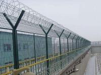 China Galvanized Razor Blade Wire Fence Use For Prison And Key Project Protection for sale