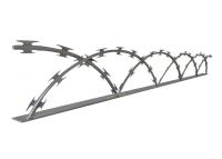 China Iron + Zinc Cross Type Concertina Flat Wrap Razor Wire 900mm BTO 22 Series for sale