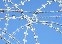 China Standard Barb Wire Strip Flat Wrap Razor Wire / Razor Sharp Wire Barrier Fencing for sale