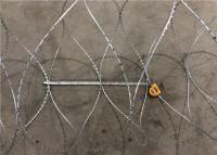 China 10 Kg / Coil Concertina Razor Barbed Wire With Different Blade Wire for sale