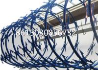 China Anti Rust Powder Coated Concertina Razor Barbed Wire For Welded Razor Fence for sale