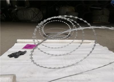 China Unclipped Razor Ribbon Wire Razor Concertina Wire Coil Security Barrier for sale