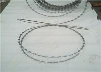 China Single Strand Type Barbed Stainless Steel Razor Wire durable Surface Treatment for sale