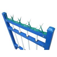 China Durable Razor Wall Security Spikes Fence Tops Powder Coating Black Green for sale