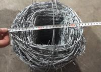 China 16*16 Double Strand Barbed Wire Coil For Security Fence , High Tensile for sale