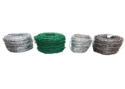 China Stainless Steel Security Barbed Wire Electro Galvanized Or PVC Coated for sale