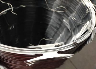 China Q195 Steel Type Barb Tape CBT 65 Razor Wire , Concertina Barbed Wire for sale