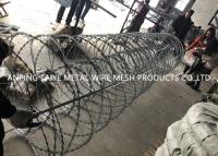China Galvanized Mobile Security Barrier Concertina Double Circles Razor Wire Fence for sale