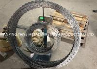 China Concertina Double Circle Stainless Steel Razor Wire Barrier BTO30 BTO22 BTO11 for sale