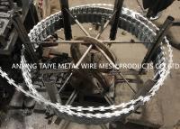 China Concertina Double Circle Stainless Steel Razor Wire Barrier BTO30 BTO22 BTO11 for sale