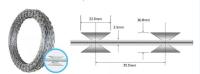 China Concertina Cross BTO 22 Razor Wire , Razor Blade Fencing Razor Ribbon Wire Coil for sale