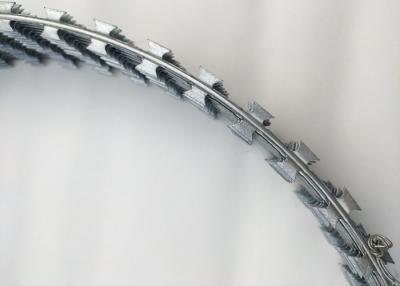 China Hot Dipped Galvanized Razor Wire Concertina Cross BTO-10 Short Blade for sale