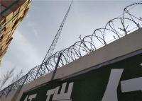 China Galvanized Steel Razor Barbed Wire Mesh Crossed Loop 600mm 10 Mtr for sale