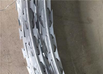 China Roll Type Razor Blade Wire Barbed Tape Protect Border And Key Project Protection for sale