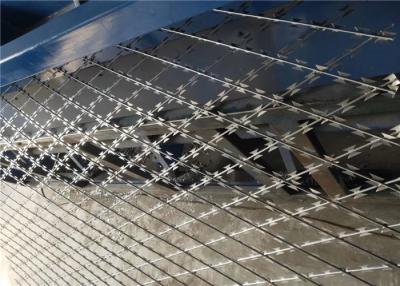 China Zinc Coated Razor Wire Fence Welded Blade Wire Diamond Hole Fence BTO -22 for sale