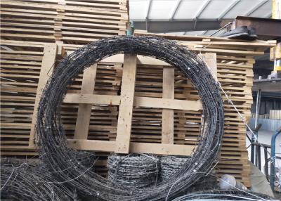 China Galvanized Spiral Barbed Wire military Fence 12.5# Barbed Wire used on Home or border for sale