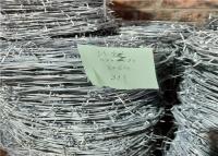 China 2.3mm * 2.3mm 4 Point Prison Barbed Wire 20kg Per Roll On Pallet Packing for sale