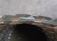 China BTO-10 Coil Fence Barbed Galvanized Razor Wire With Blades for sale