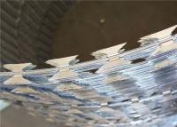China Single Or Cross Concertina BTO CBT Galvanized Barbed Wire for sale