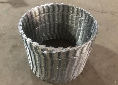 China 60cm Helical Barbed Galvanized Steel BTO 22 Razor Wire for sale
