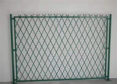 China 75*150mm Powder Coated BTO 22 Razor Wire Fence for sale