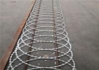 China BTO-30 BTO-28 Barbed Flat Wrap Razor Wire With Clips for sale