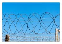 China 450mm CBT Bto Razor Barbed Wire Roll Cage On Railway for sale