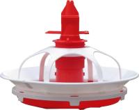 China Broiler Poultry Pan Feeding System Round Feed Pans For Chickens for sale