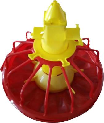 China Broiler Poultry Pan Feeding System Round Feed Pans For Chickens for sale