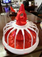 China Red and white adjustable 16-cell round tray for sale